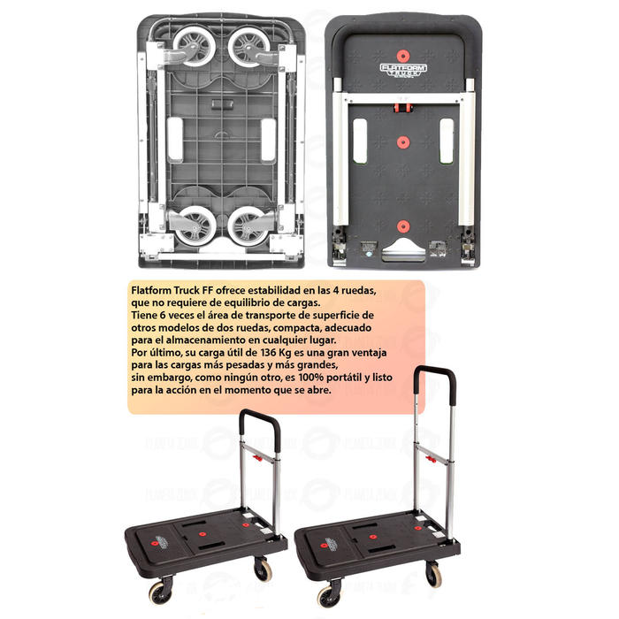 SISTECO-WEB - Carro Magna Cart FF - Acero Hasta 135 kg de carga